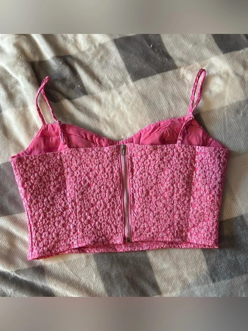 Lush | Tops | Lush Pink Floral Corset Top | Poshmark